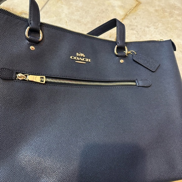 Coach | Bags | Coach Navy Blue Handbag | Poshmark